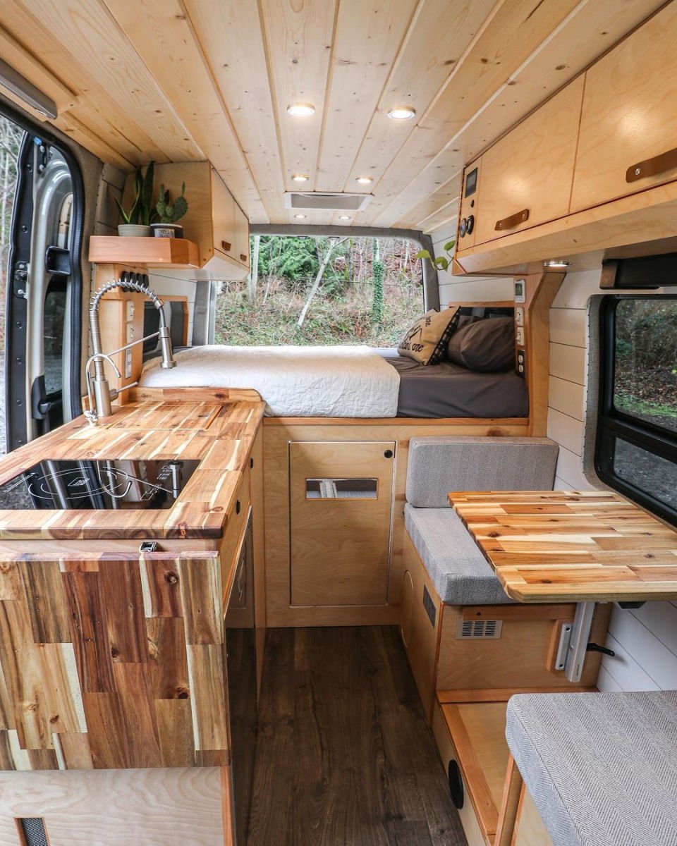 12 Smart and Stylish Campervan Table Ideas for Van Life - The Wayward Home