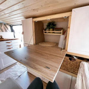 12 Smart and Stylish Campervan Table Ideas for Van Life - The Wayward Home