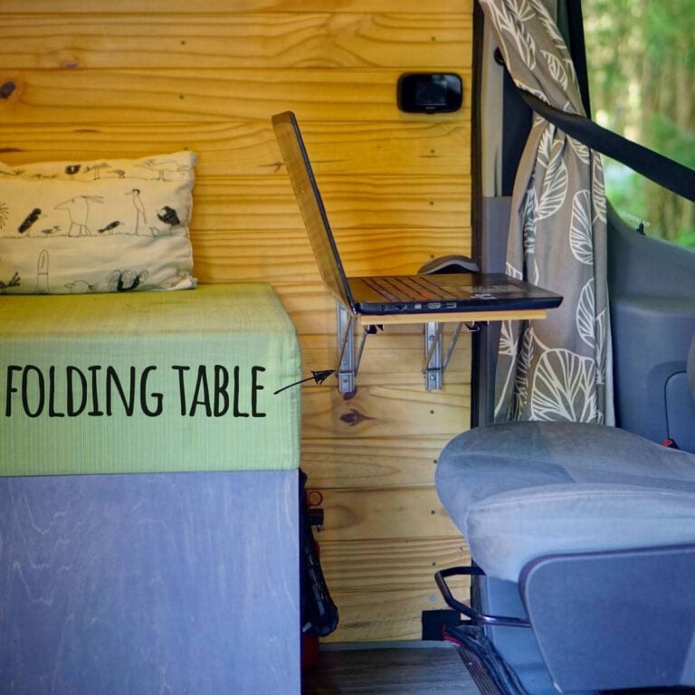 12 Smart and Stylish Campervan Table Ideas for Van Life - The Wayward Home